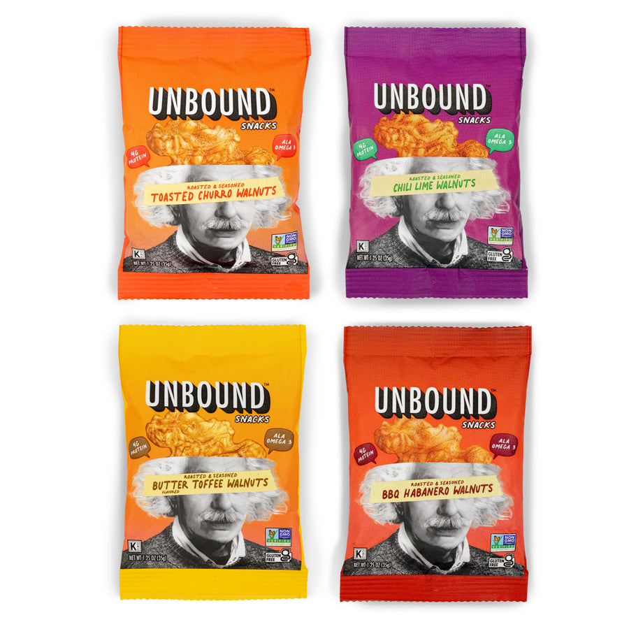 Welcome to Unbound Snacks! Unbelievably Delicious Walnuts