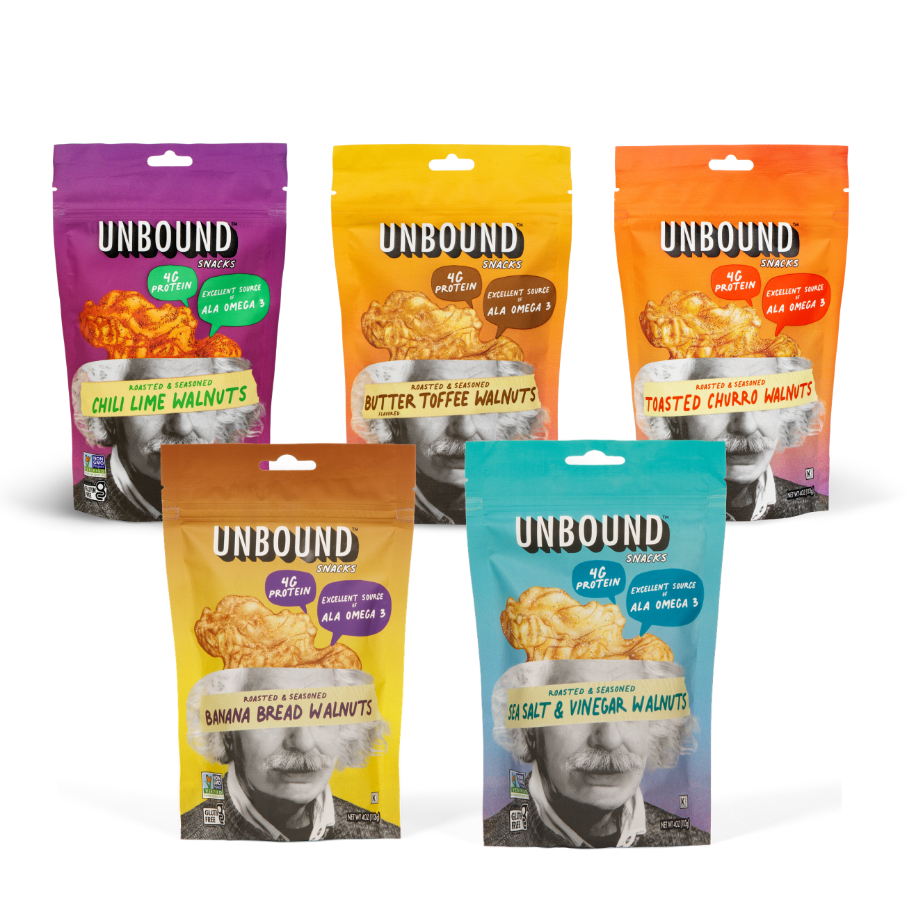 5 Flavor Variety Bundle – Unbound Snacks